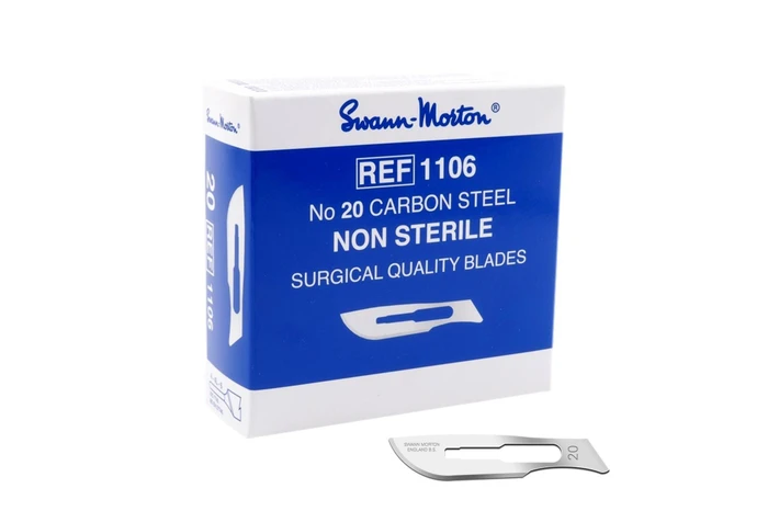 Swann Morton Carbon Non Sterile mesjes nr. 20 (1106)